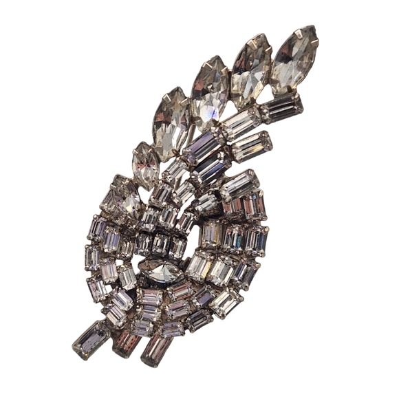 Juliana | Jewelry | Vintage Juliana De Clear Stacked Baguette ...